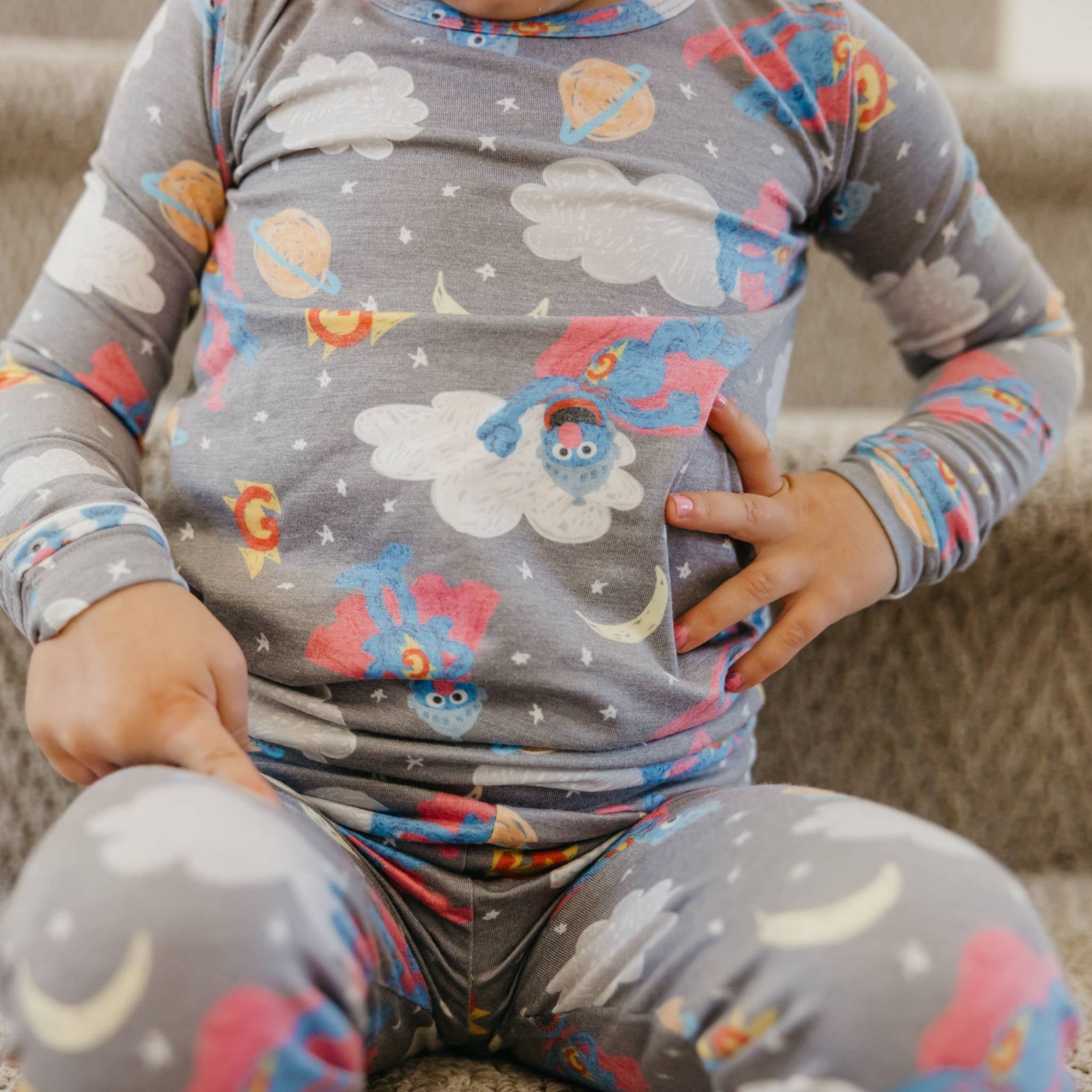 2pc Long Sleeve Pajama Set - Super Grover – Copper Pearl