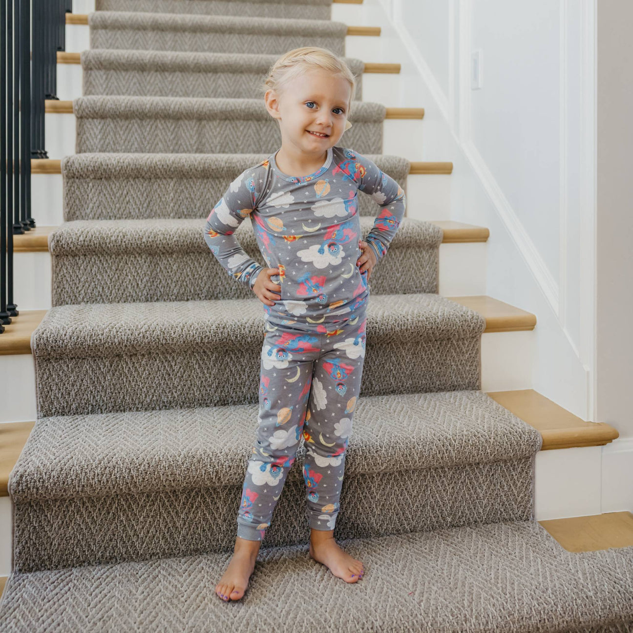 2pc Long Sleeve Pajama Set - Super Grover – Copper Pearl