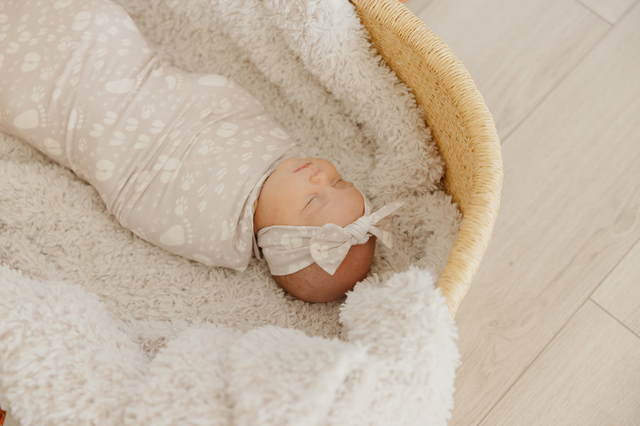 Knit Headband Bow - Tracker – Copper Pearl