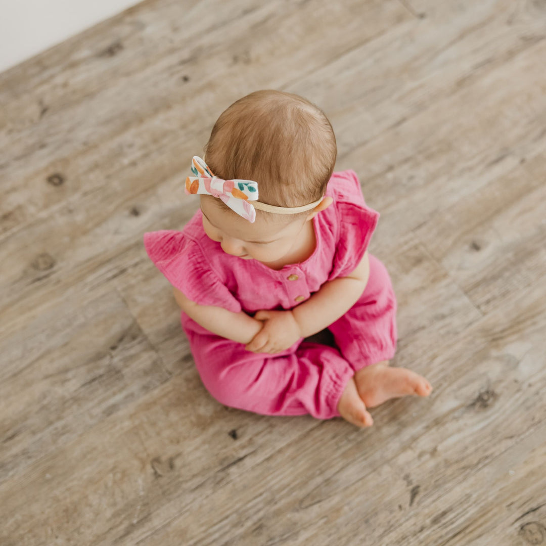 Ribbon Baby Bow - Siena – Copper Pearl