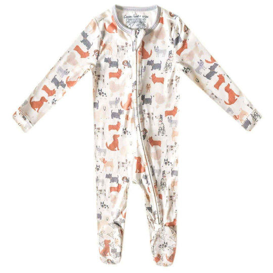 Zip-Up Footie Pajama - Rufus – Copper Pearl