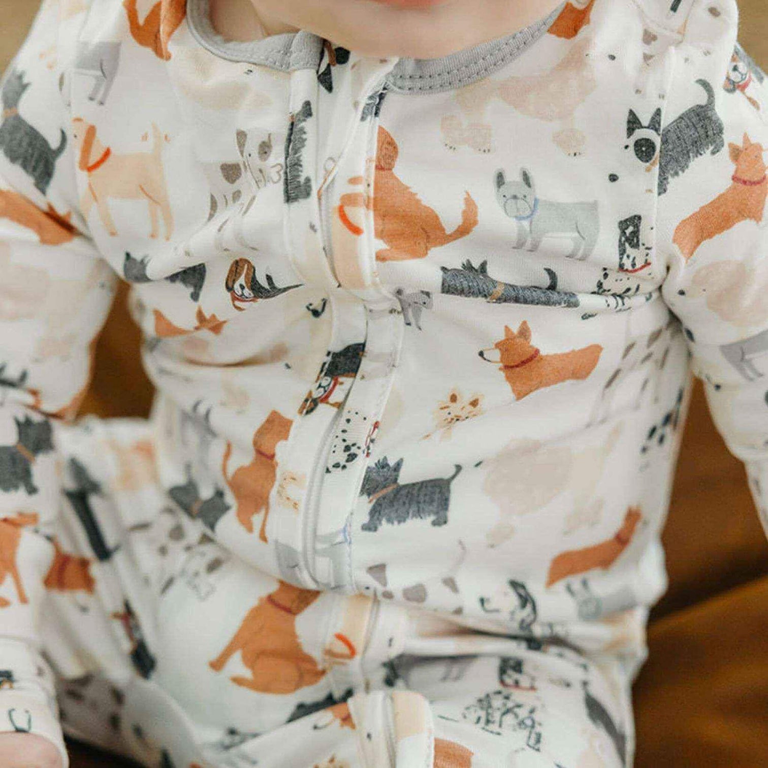 Zip-Up Footie Pajama - Rufus – Copper Pearl