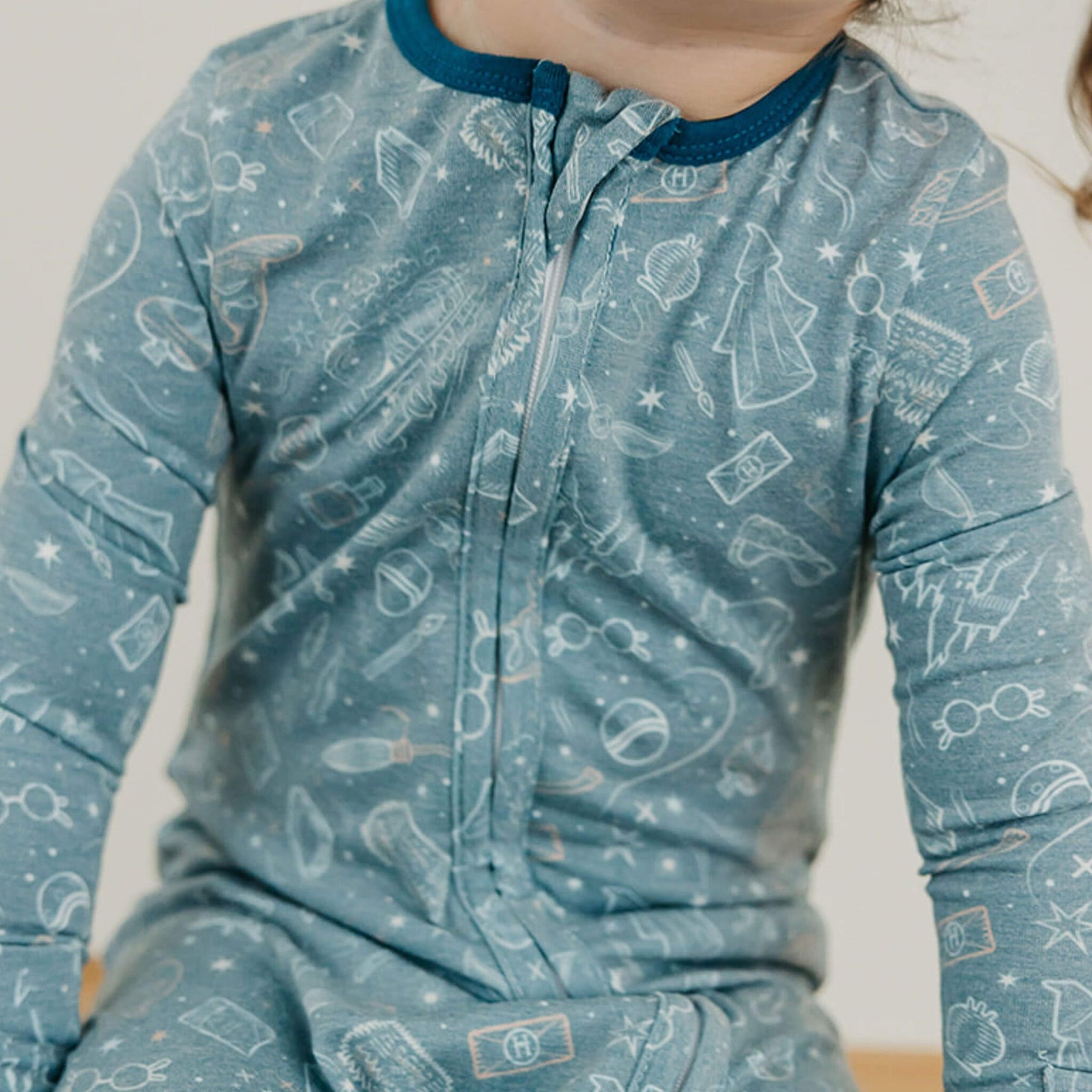 Zip-Up Footie Pajama - Hogwarts – Copper Pearl