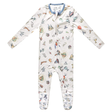 Zip-Up Footie Pajama - Wizarding World – Copper Pearl