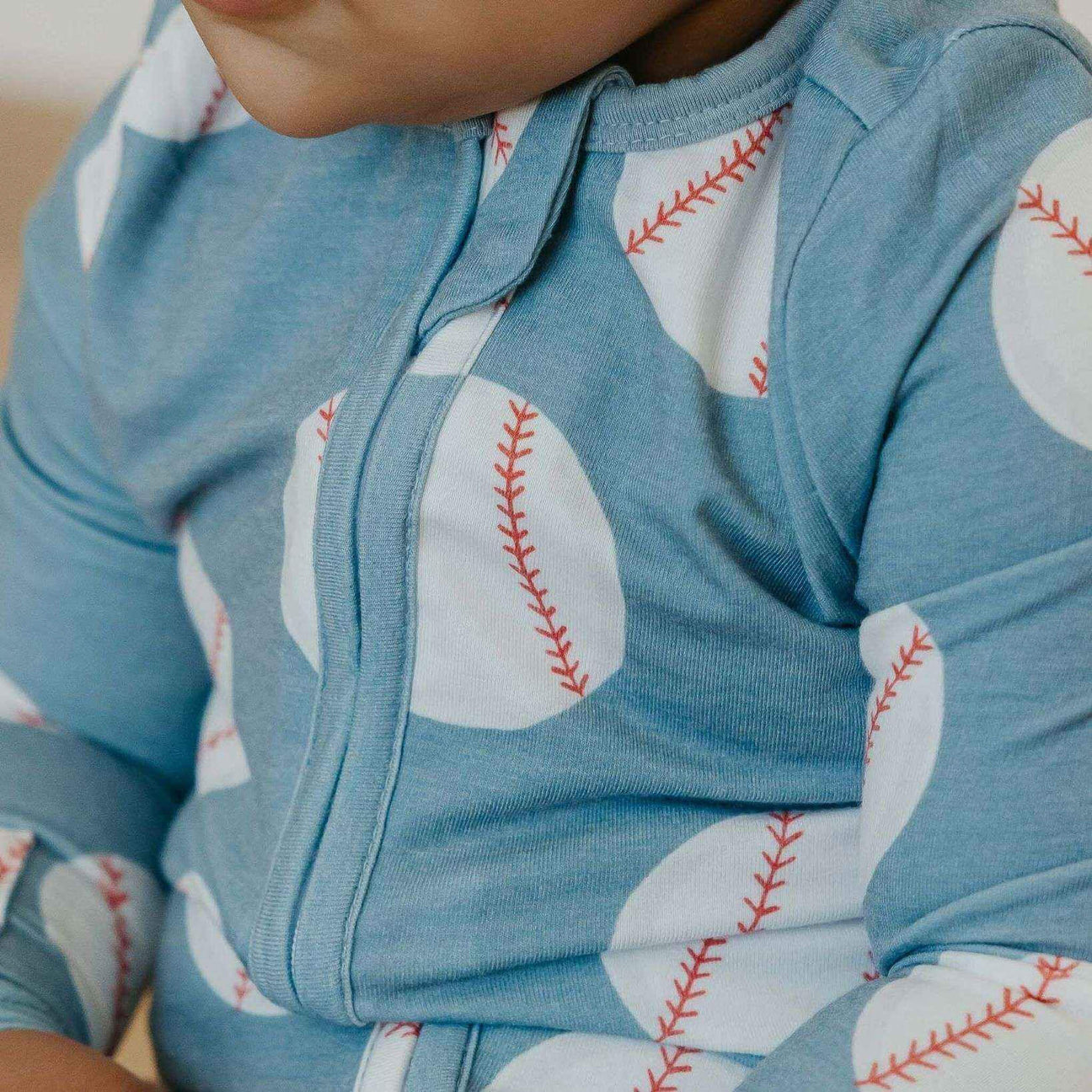 Zip-Up Footie Pajama - Slugger – Copper Pearl