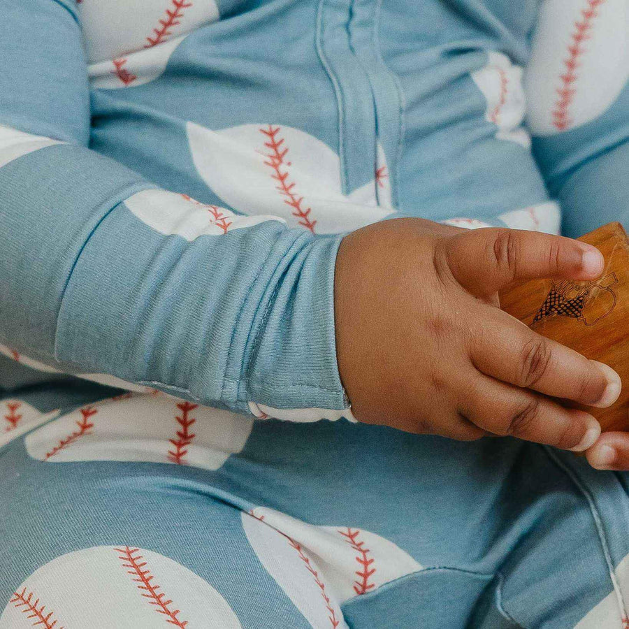 Zip-Up Footie Pajama - Slugger – Copper Pearl
