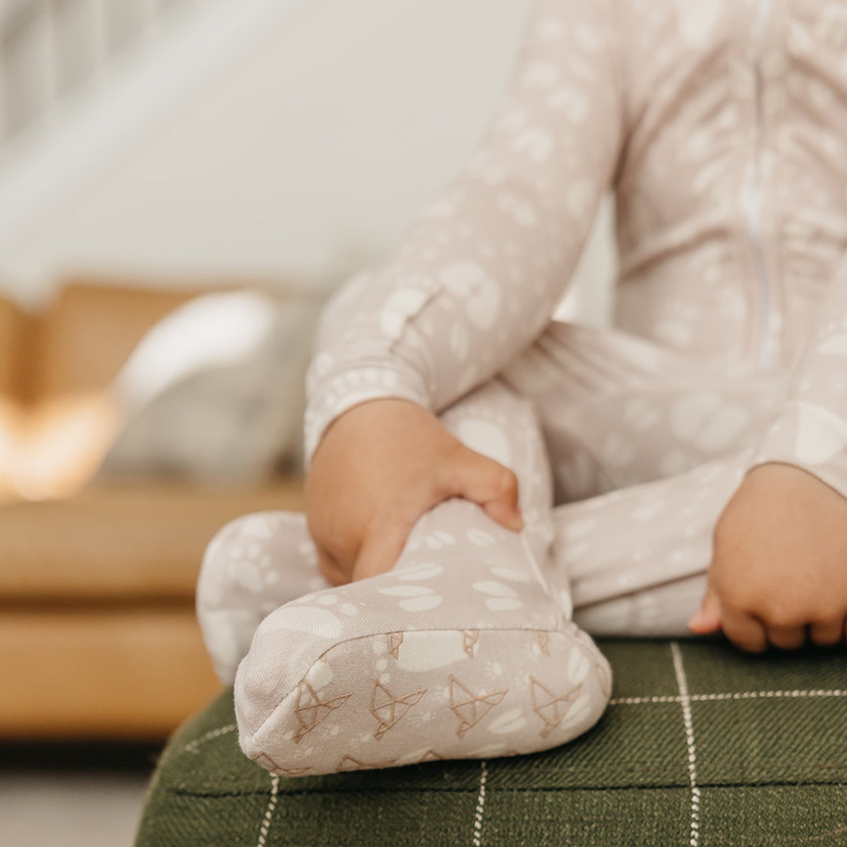 Zip-Up Footie Pajama - Tracker – Copper Pearl