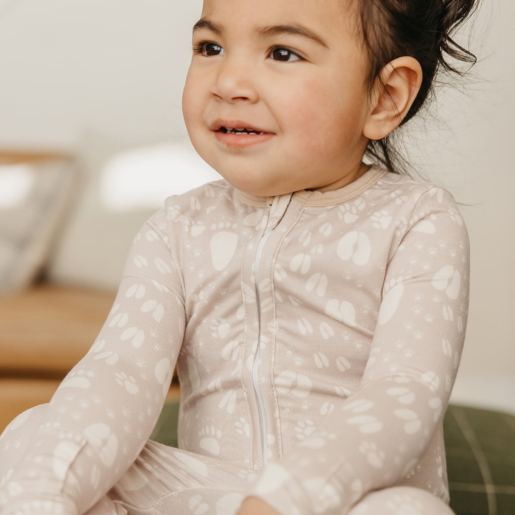 Zip-Up Footie Pajama - Tracker – Copper Pearl
