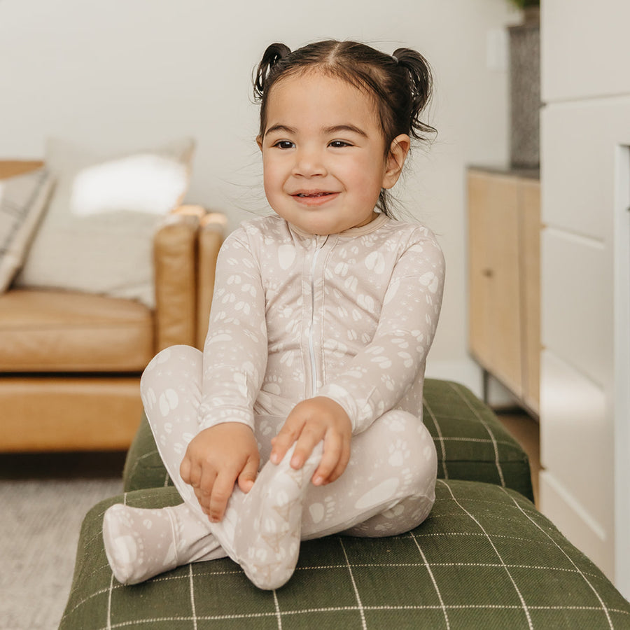 Zip-Up Footie Pajama - Tracker – Copper Pearl
