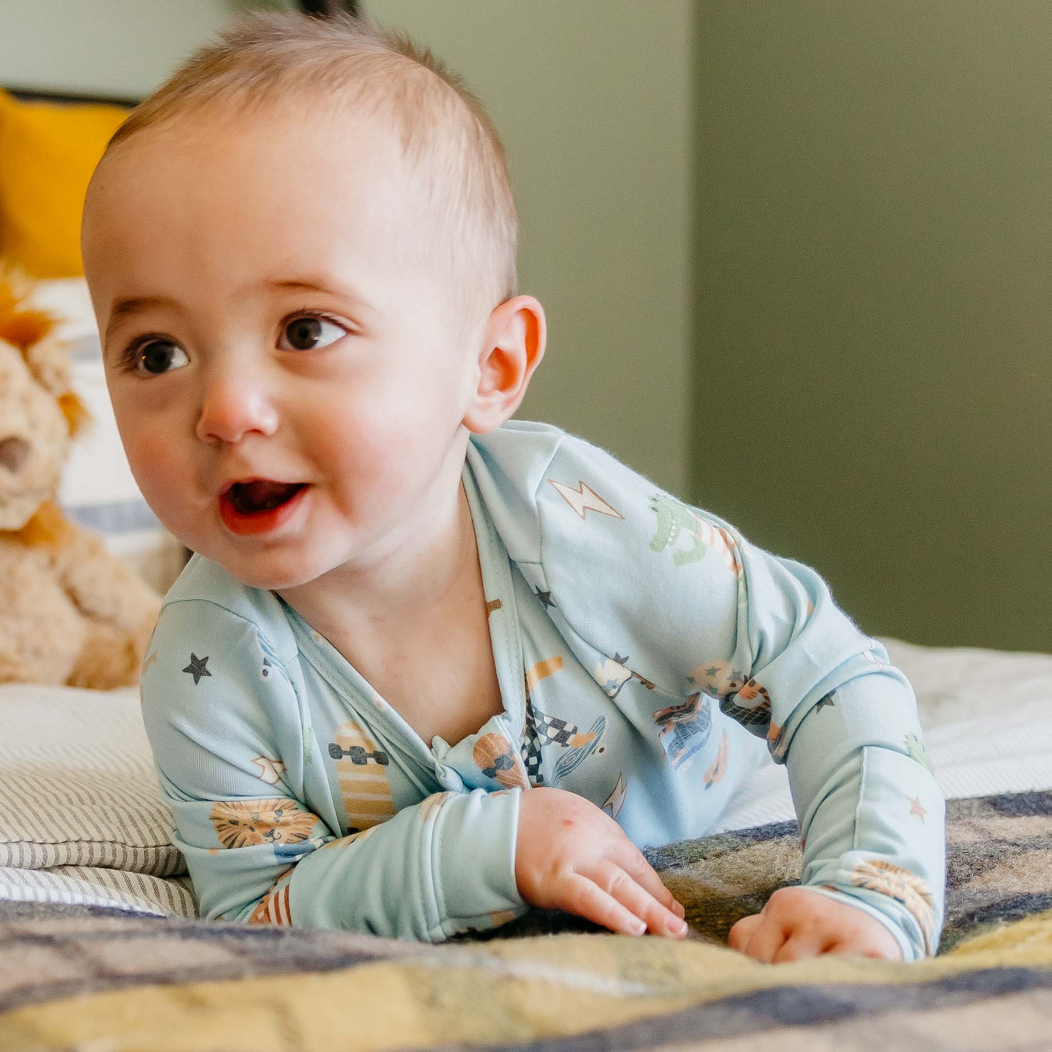 Zip-Up Footie Pajama - Tanner – Copper Pearl